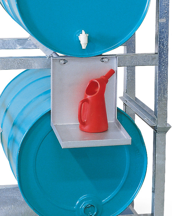 Drum Rack - Dispensing Shelf - Galvanized Steel Construction - Easy ...