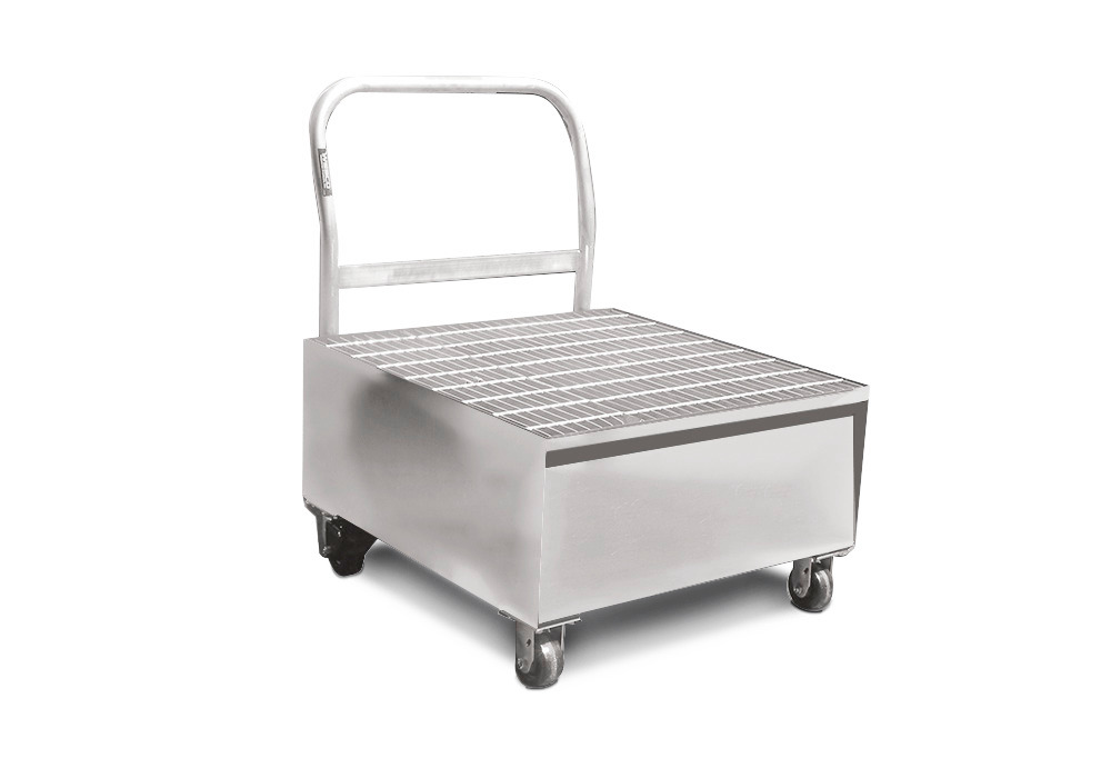 Spill Cart - 1 Drum Capacity - Galvanized Steel Construction ...