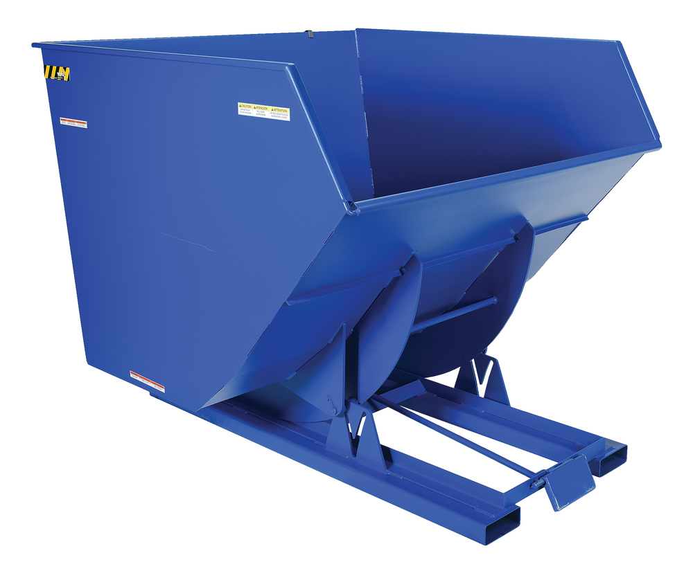 Self-Dumping Hopper - Heavy-Duty Steel Construction - Stackable - 4 cu ...