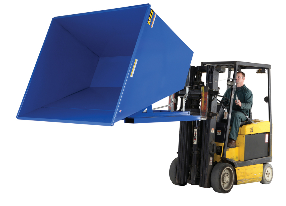 Self-Dumping Hopper - Heavy-Duty Steel Construction - Stackable - 3 cu ...