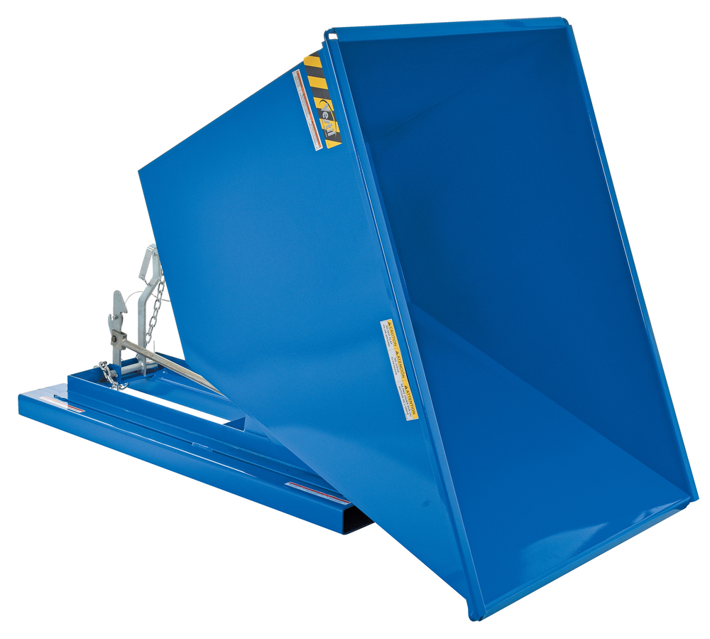 Self-Dumping Hopper - Light-Duty Steel Construction - Stackable - 1 cu ...