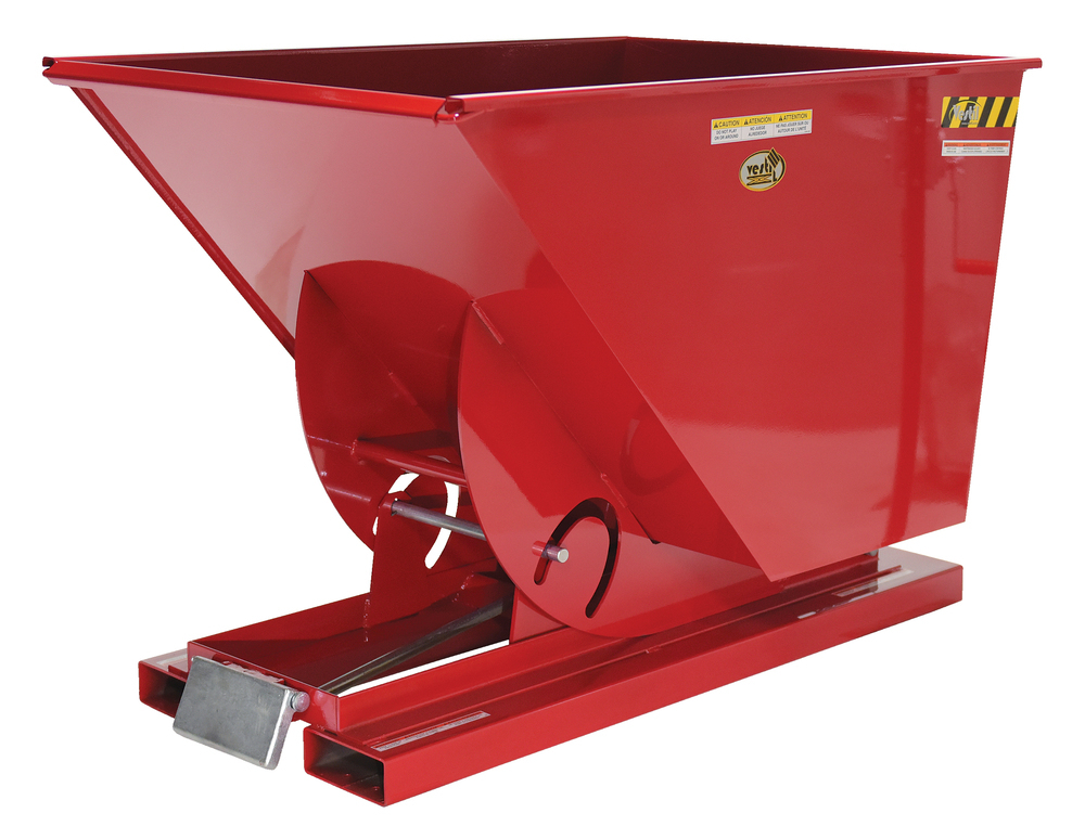 Self-Dumping Hopper - Heavy-Duty Steel Construction - Stackable - 1 cu ...
