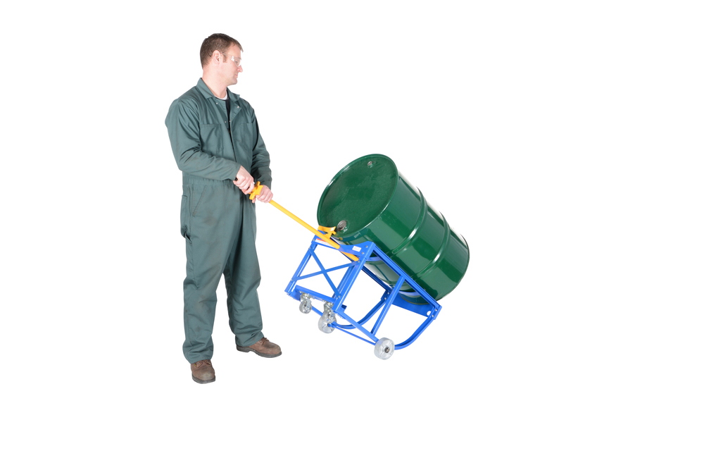 Rotating Drum Cart - Steel Wheels - 800 lbs Capacity - Steel ...