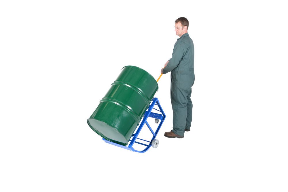 Rotating Drum Cart - Steel Wheels - 800 lbs Capacity - Steel ...