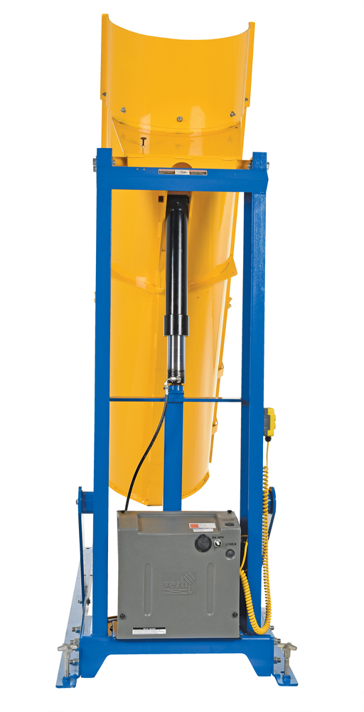 Hydraulic Drum Dumper - .75K 72 in - Stationary - Steel - for Plastic ...