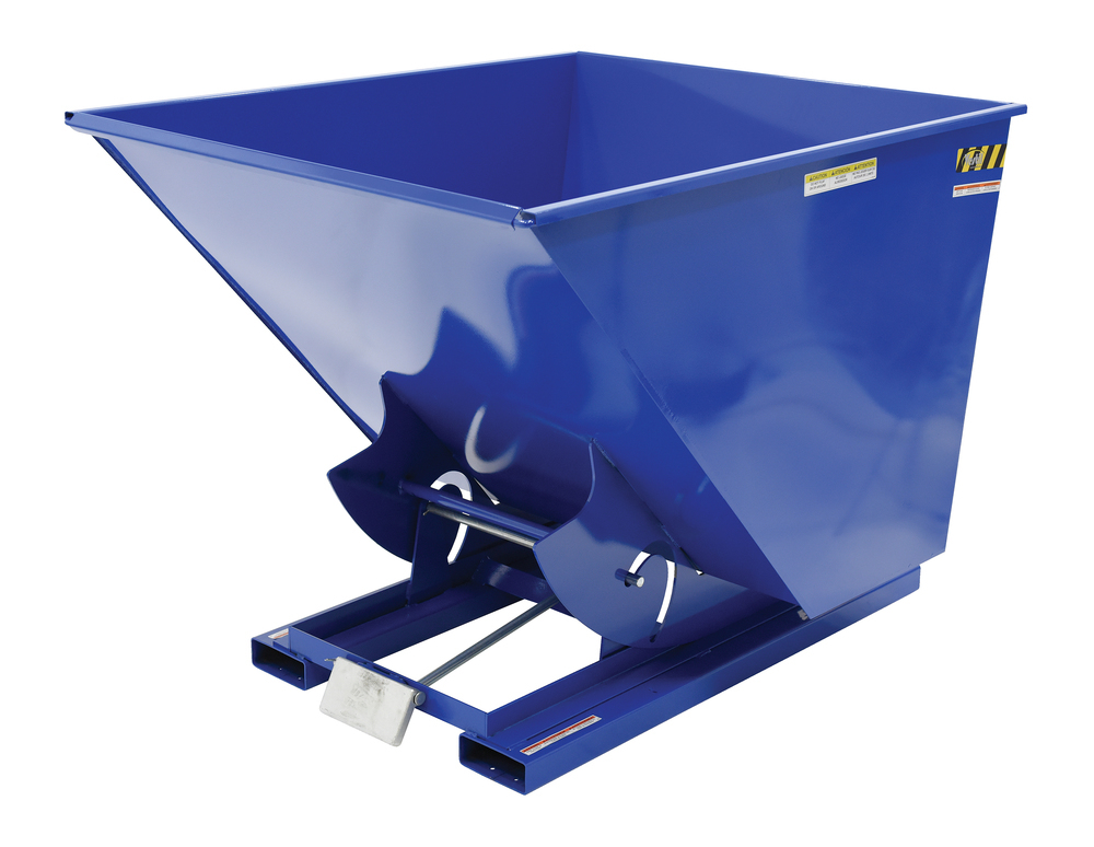 Self-Dumping Hopper - Medium-Duty Steel Construction - Stackable - 2 cu ...