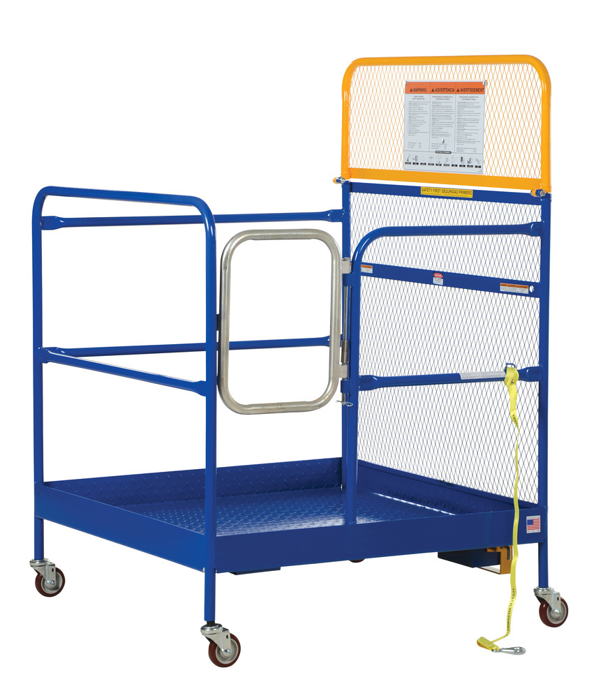 Work Platform - 48 in x 48 in - with Casters - Steel Construction ...