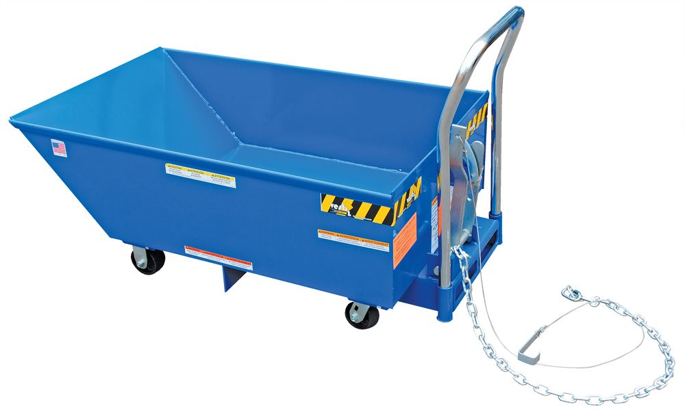 Parts Hopper - Low Profile - 1/3 Cubic Yard - 2K lbs Load Capacity ...
