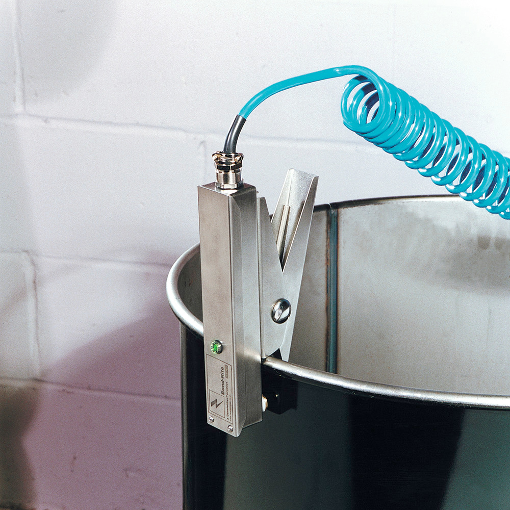 Grounding Clamp - LED - 16 ft Cable - Eliminate Hazardous Sparks - 5 lbs