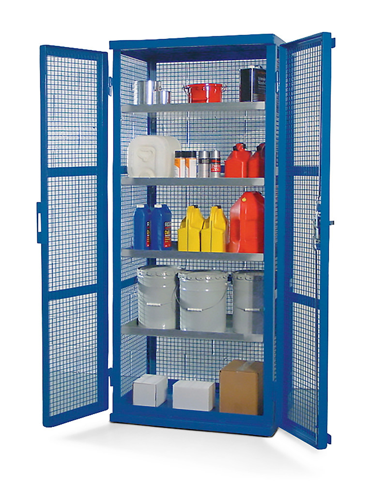 Cage Spill Containment Shelving - Single - Galvanized Shelves - 36" x ...