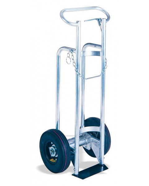 Alumnium Cylinder Cart - Single Frame for 9" Gas Cylinders ...