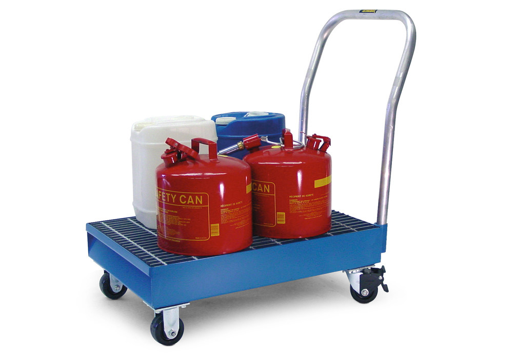 Spill Cart - 16 Gallon Capacity - Removable Grating - Steel ...
