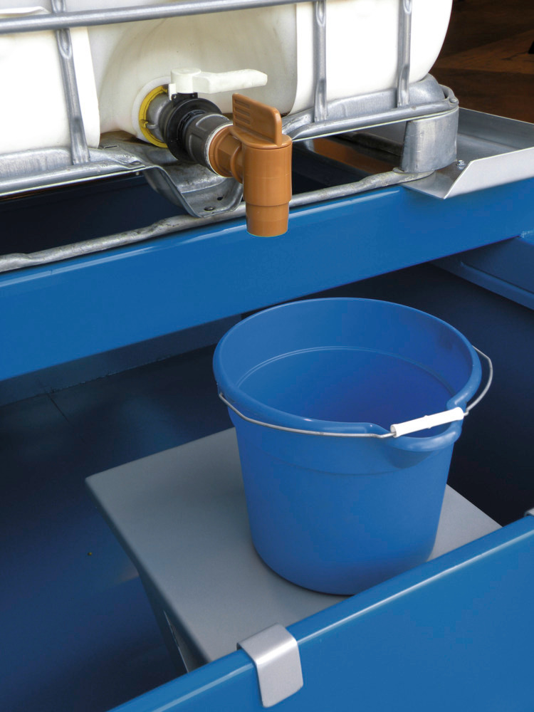 IBC Dispensing Shelf - Galvanized Steel Construction - Secure Platform ...