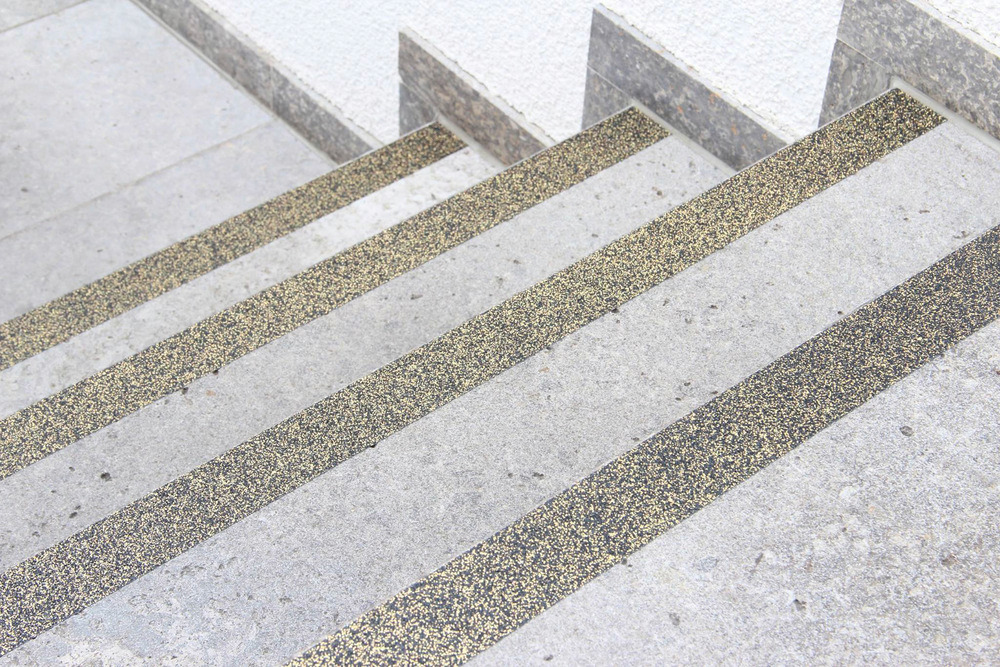 Superfície antiderrapante brilhante, dourado, 50 x 800 mm, 10 unidades