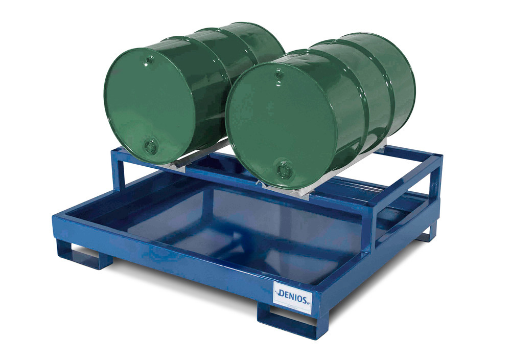 Drum Dispensing System - 2 Drum Capacity - Removable Grating - Steel ...