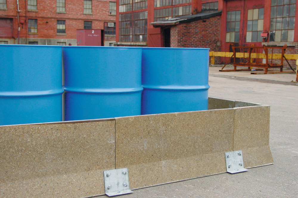 Concrete Berm - Chemically & Fire Resistant - Easy Installation - 1 ...