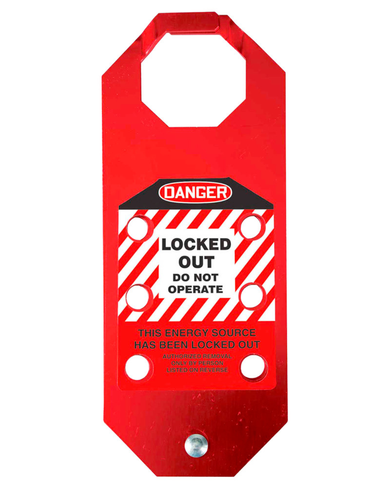 STOPOUT® OSHA Danger Lockout Tag - Bright Contrasting Colors - Red ...