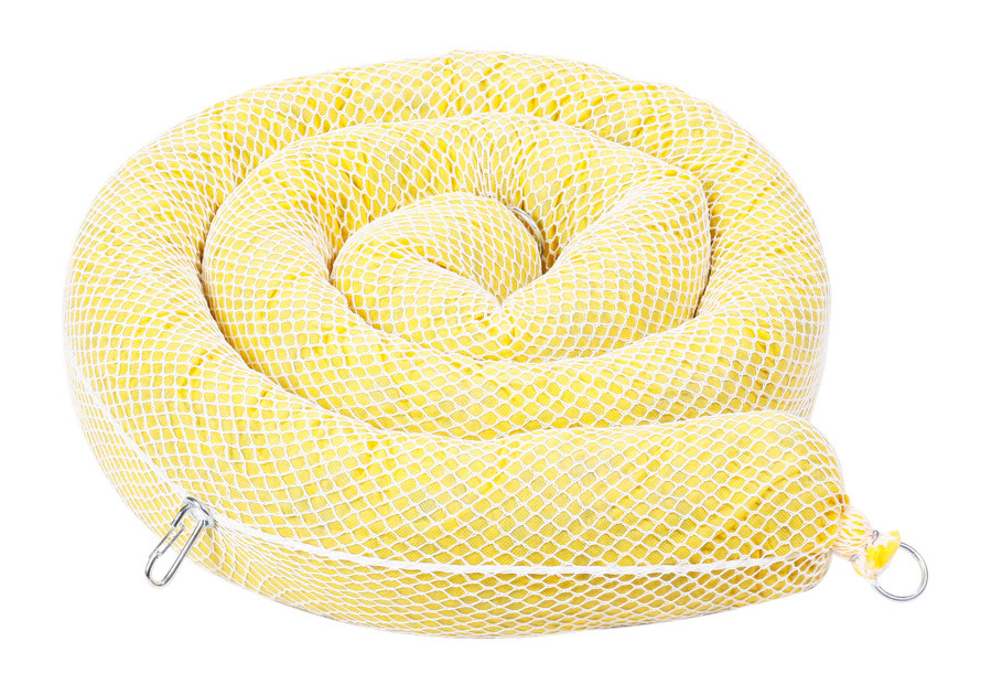 HazMat Sock/Net Absorbent Boom - 8" x 10' - 4 booms/package - HZ810SN