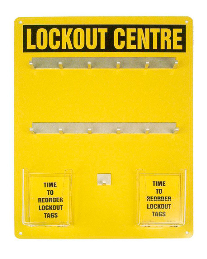 Lockout Center - Aluminum Hanger Boards - 12-Padlock Board with kit ...