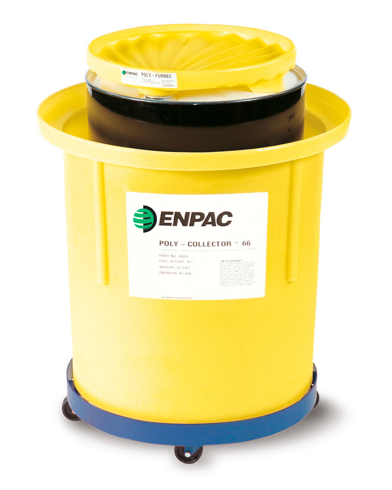 Poly Waste Collector - 70 Gallon Spill Capacity - with Steel Drum ...