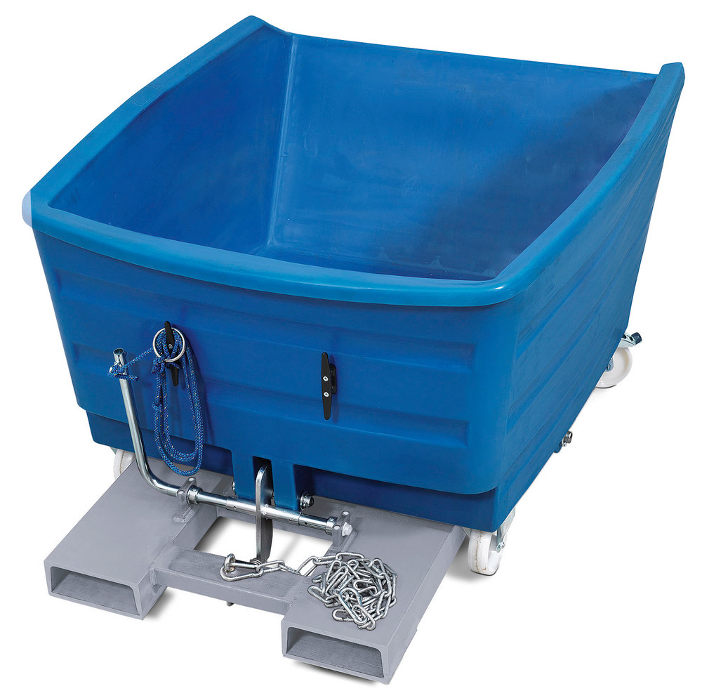 Kippbeh lter Schwerlast Aus Polyethylen PE 1000 Liter Volumen Blau kippbeh-lter-schwerlast-aus-polyethylen-pe-1000-liter-volumen-blau