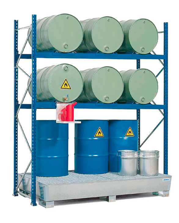 Drum storage racking - DENIOS