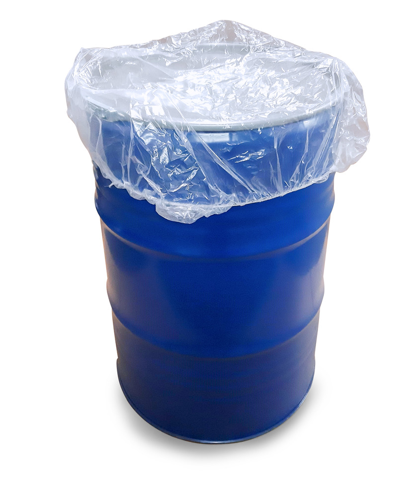 Drum cover for 205 litre drums, transparent