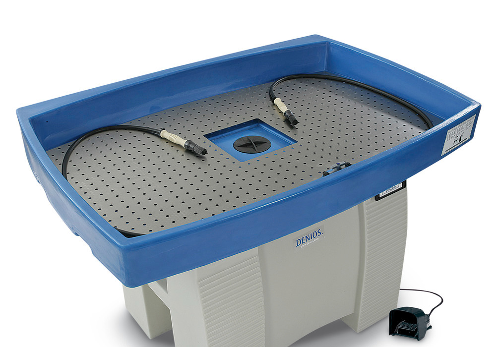 Perforated metal insert, stainless steel, for parts cleaning table bio ...