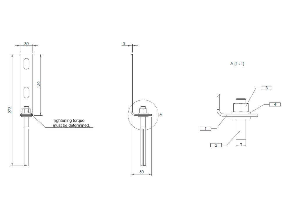 Mounting kit for HazMat Stations, Type Poly