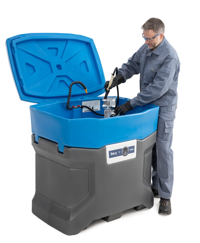 bio.x C100 parts cleaner, complete set consisting of washstand, lid and ...