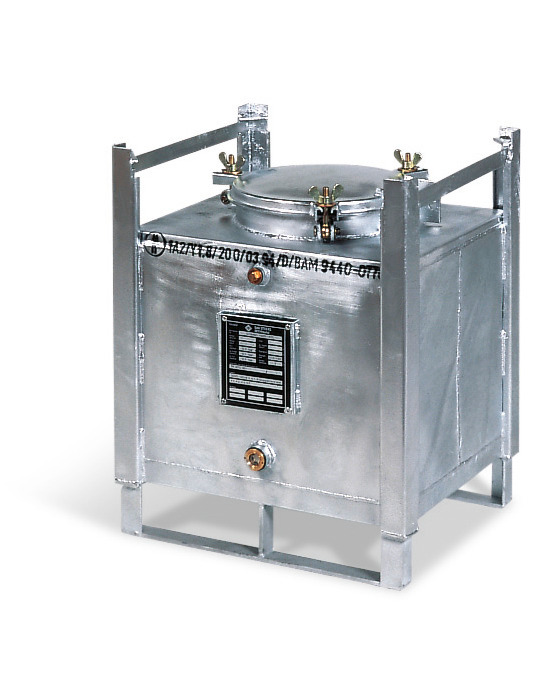 ASF container double walled, 100 litre volume, hot dip galvanised