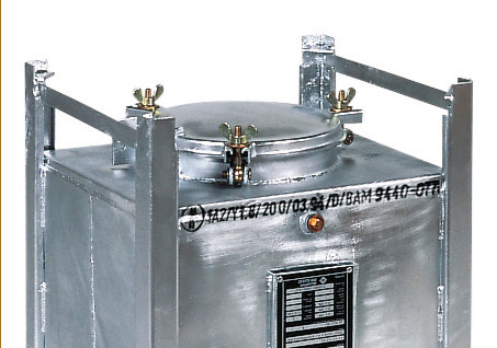 ASF container double walled, 100 litre volume, hot dip galvanised