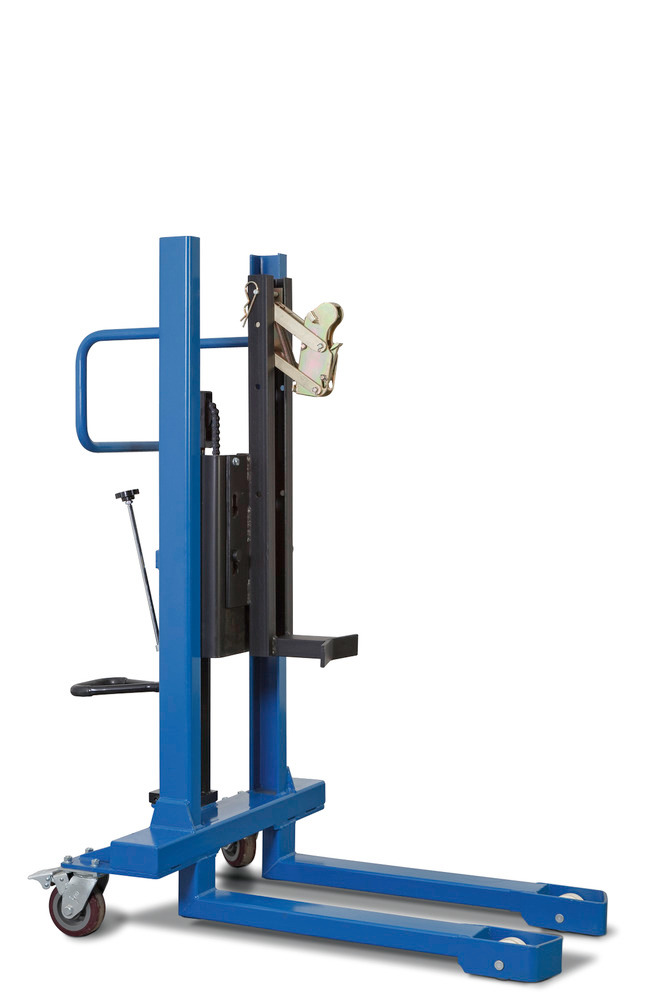 Drum lifter Servo, drum gripper, 60 to 205 litre steel drums, narrow ...