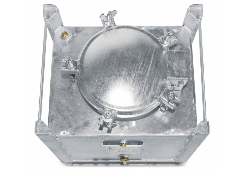 ASF container double walled, 100 litre volume, hot dip galvanised