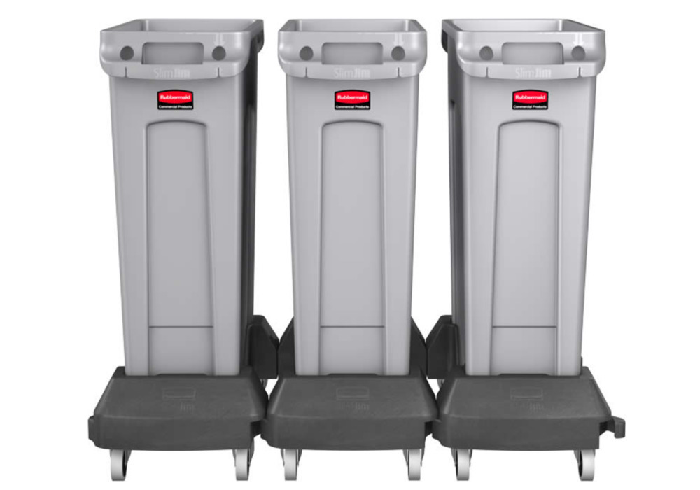 Trolley For Waste Collection Bins, Grey, 60/90l