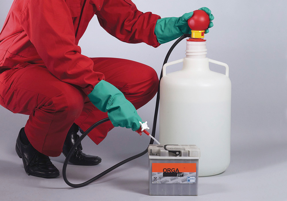 OTAL battery hand pump, PP/PVC, tube Ø 12mm