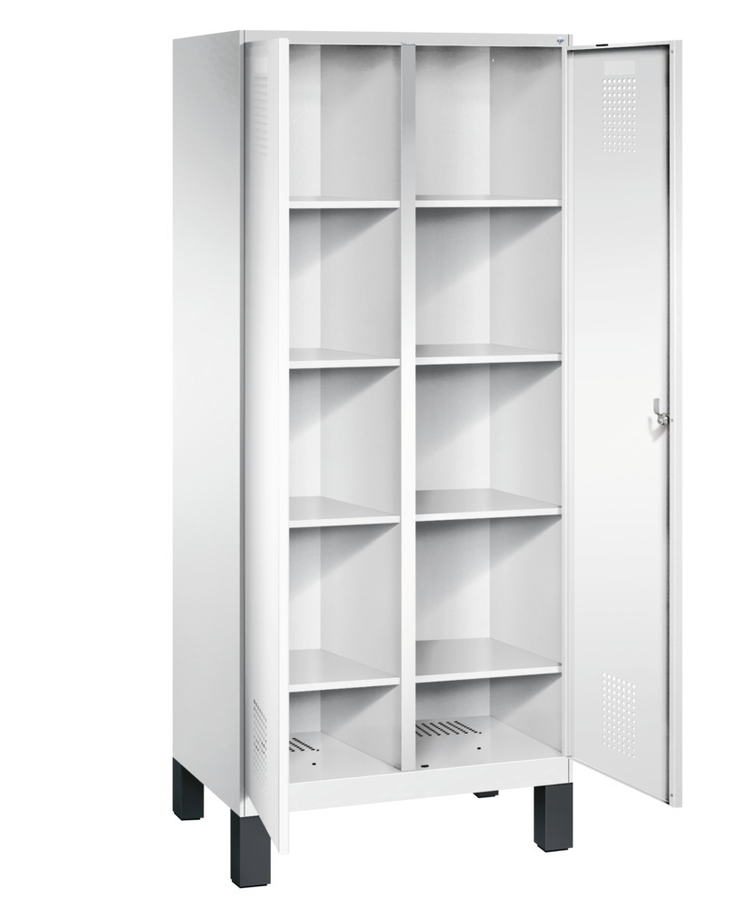 Armoire à linge Cabo-Plus, 2 compartiments à 400mm, 800 x 500 x 1850 mm ...