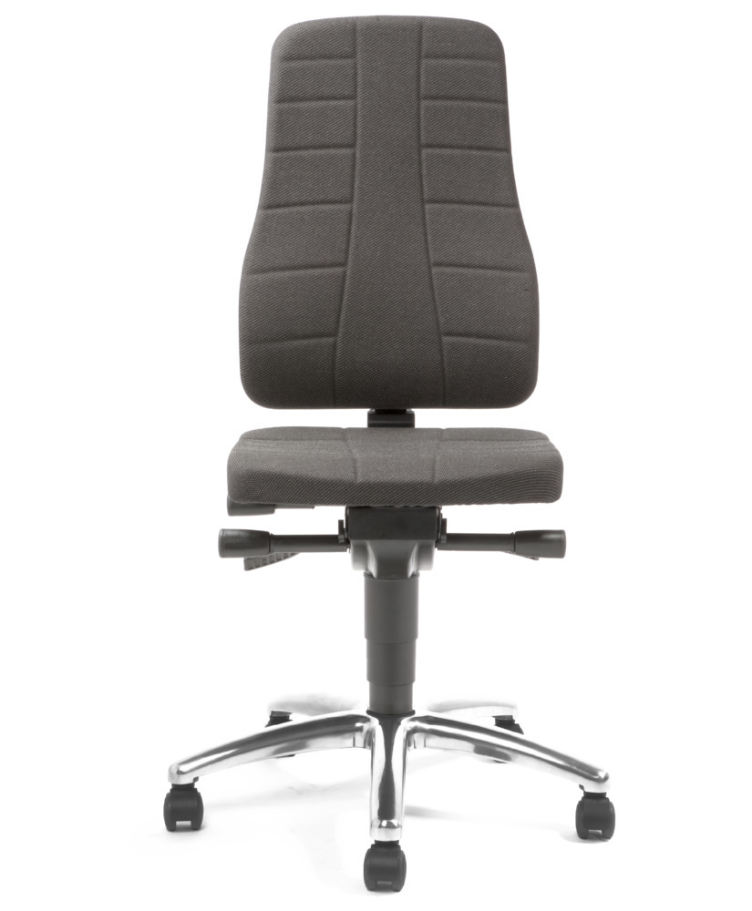 Bimos All-In-One ESD chair, with fabric cover, black, with castors