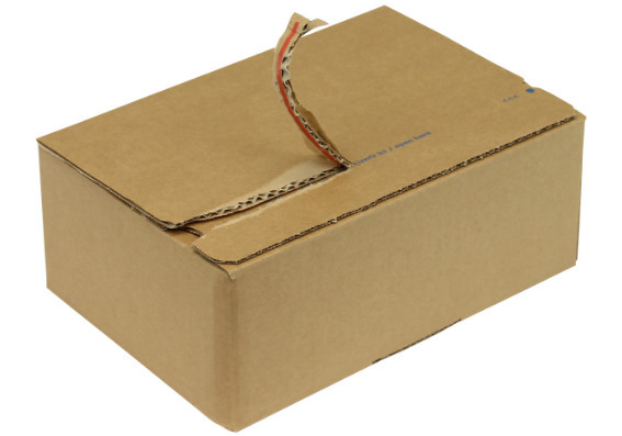 Automatic cardboard box, single wall, with SA seal, 230 x 160 x 80 mm ...