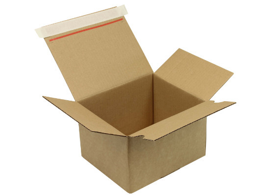 Automatic cardboard box, single wall, with SA seal, 210 x 180 x 130 mm ...