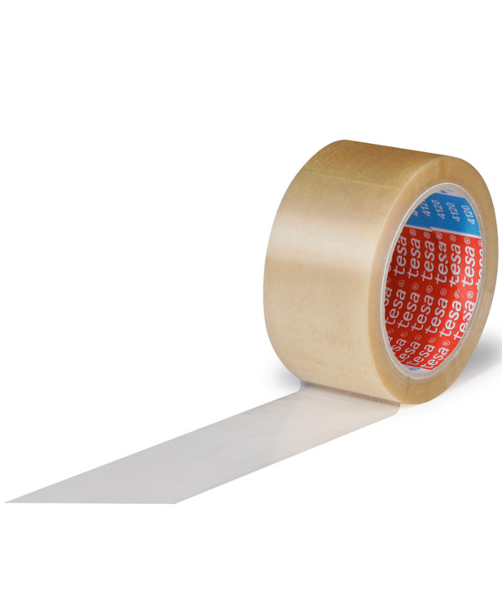 tesa PVC adhesive tape 4120, transparent, 50 mm wide x 66 rm, thickness 49µ