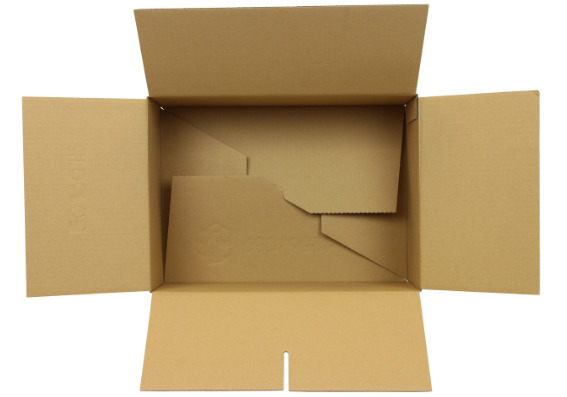 Automatic cardb box, single wall, with pre-scored grooves, 350 x 250 x ...