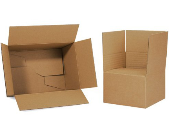 Automatic cardboard box, single wall, with pre-scored grooves, 305 x ...