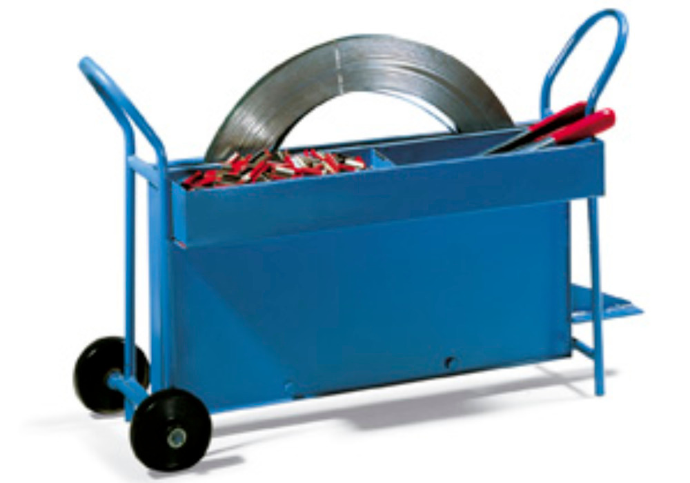 Dispenser for steel strapping