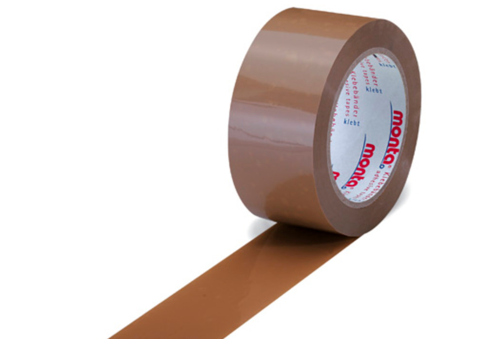 monta PVC adhesive tape extra strong, transparent, 50 mm wide x 66 rm ...