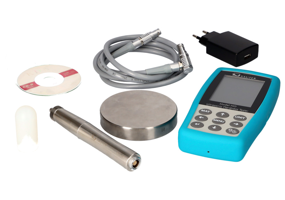 Přenosný tvrdoměr Sauter UCI HO 1K, stupnice tvrdosti HV, minimální ...