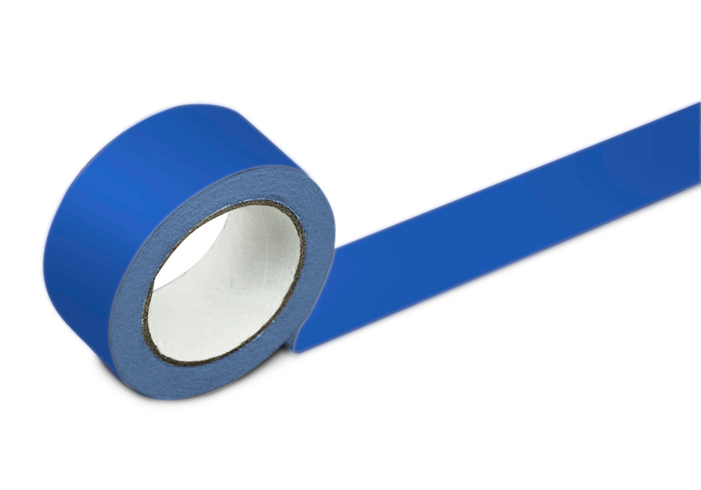 Floor marking tape, 50 mm wide, blue, 2 rolls