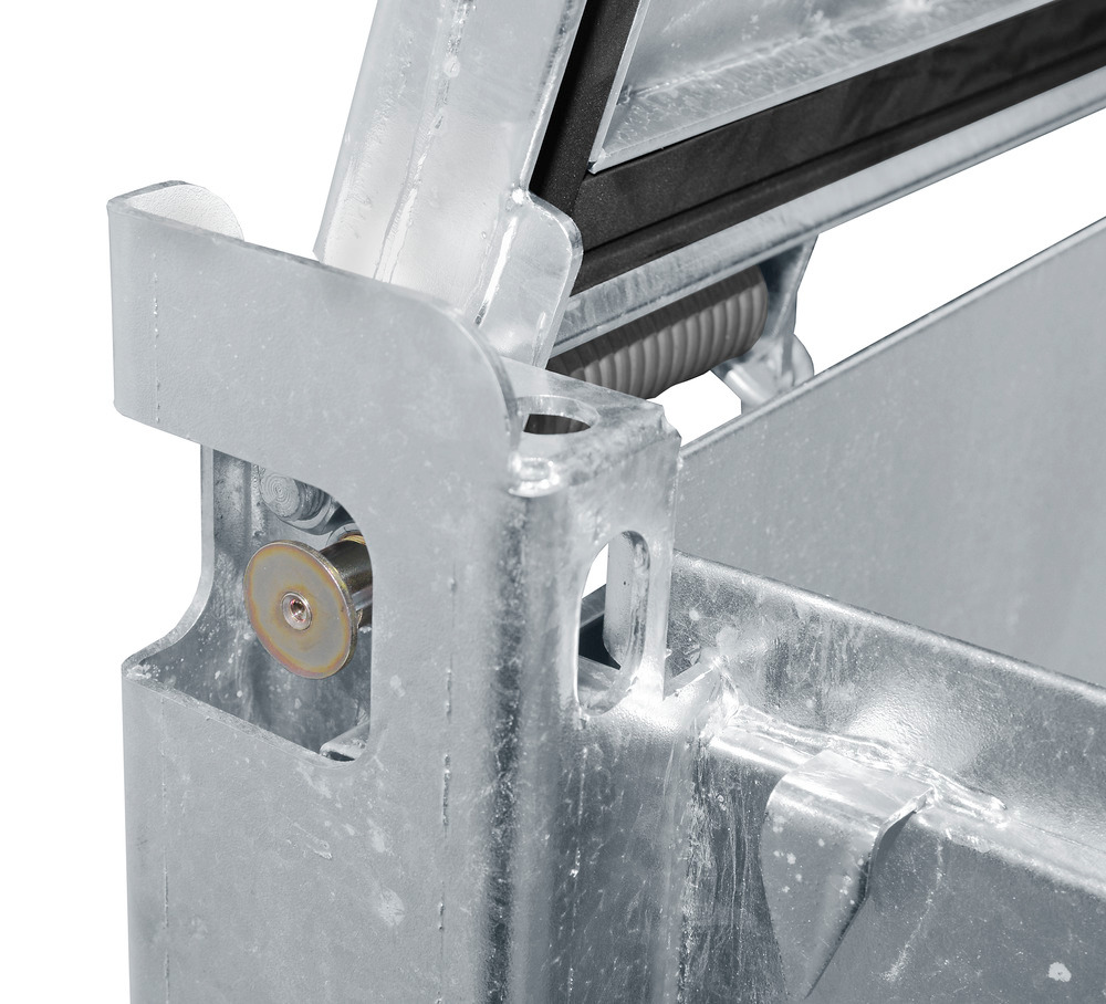 ASP container for collecting and transport, 240 litre volume, hot dip ...