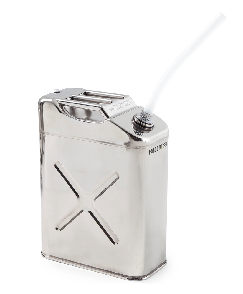 FALCON safety canister in stainless steel, with transport approval, 20 ...