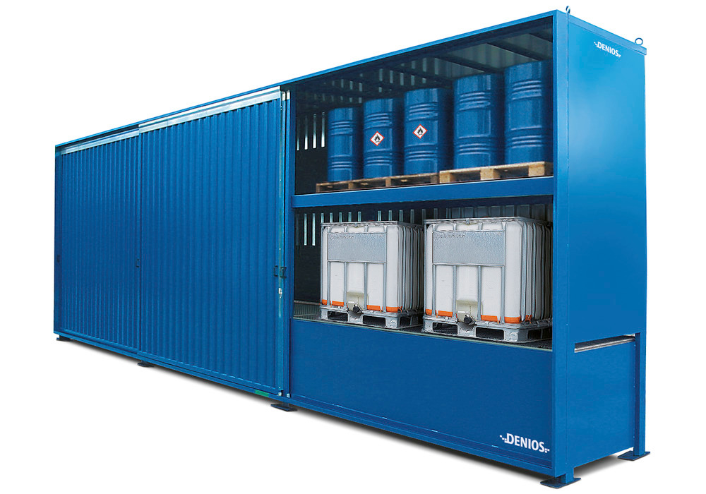 Conteneur de stockage 2PK 1214, portes coulissantes, pour 18 cuves ou ...